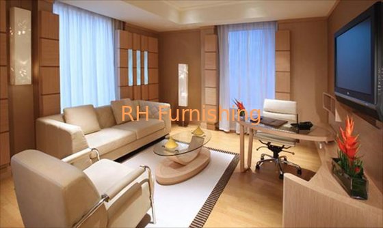 Pailin fashion design of hotel Bedroom Wall panel headboard and TV cabinet with Luggage stand supplier