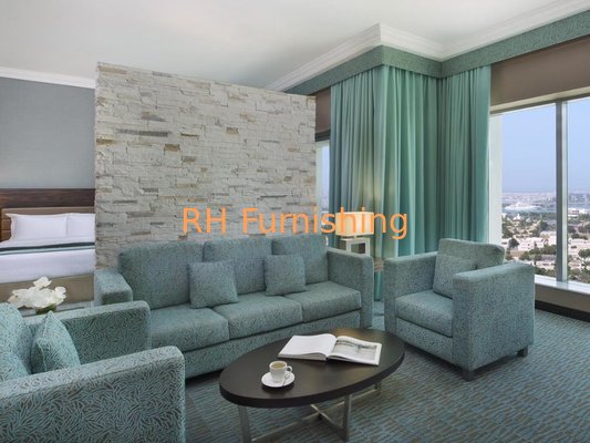 Sihanouk Hotel furniture factory from China made for star hotel bedroom set with Upholstered sofa and Chairs supplier