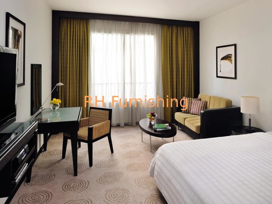 Purthisat wood factory for Hotel furniture of Bedroom set by wood bed and dresser table with Armchairs supplier