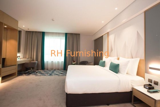 Svay Rieng hotel furniture factory make modern style wood furniture design for Bed and Wardrobe with tables supplier