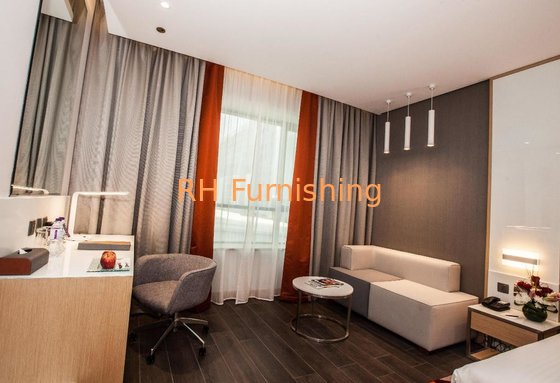 Svay Rieng hotel furniture factory make modern style wood furniture design for Bed and Wardrobe with tables supplier