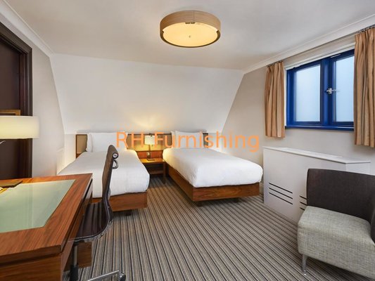 Kuala Lumpur star hotel inner decoration furniture and fixture by Laminate wood for headboard bed with wardrobe closet supplier