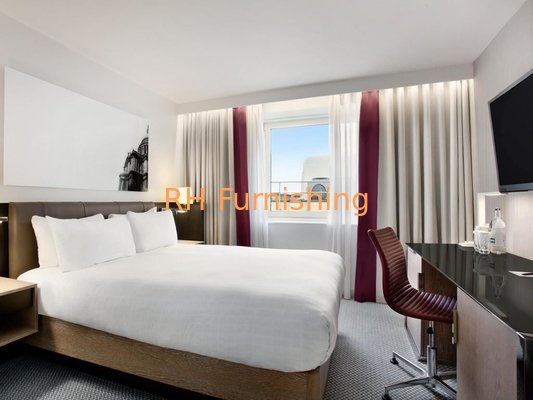 Wilayah Persekutuan Labuan travl hotel high end furniture for guestroom leather headboard with wood bed and Coffee table supplier