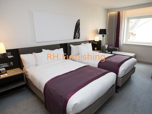 Wilayah Persekutuan Labuan travl hotel high end furniture for guestroom leather headboard with wood bed and Coffee table supplier