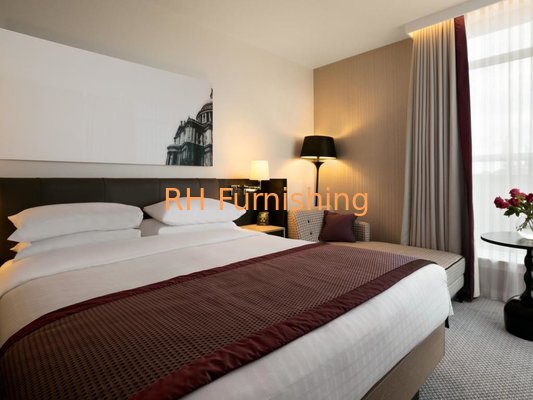 Wilayah Persekutuan Labuan travl hotel high end furniture for guestroom leather headboard with wood bed and Coffee table supplier