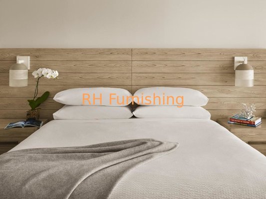 Chiangmai star hotel good quality new furniture supplier for Wood headboard bed with Writing table and Leisure chaise supplier