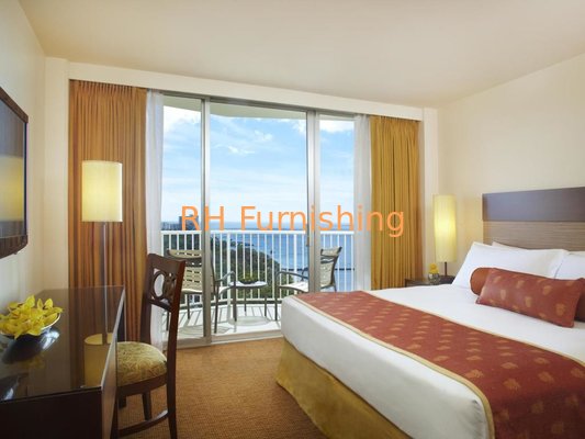 Nongkhai hotel furniture factory from China made by wood veneer plywood painting furniture used headboard and Read desk supplier