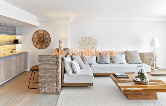 Medan hotel furniture design company made hotel furniture of bedroom set with living room coffee table and loveseat sofa supplier