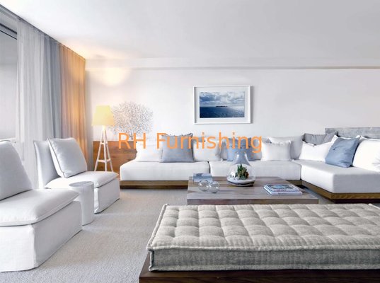 Medan hotel furniture design company made hotel furniture of bedroom set with living room coffee table and loveseat sofa supplier