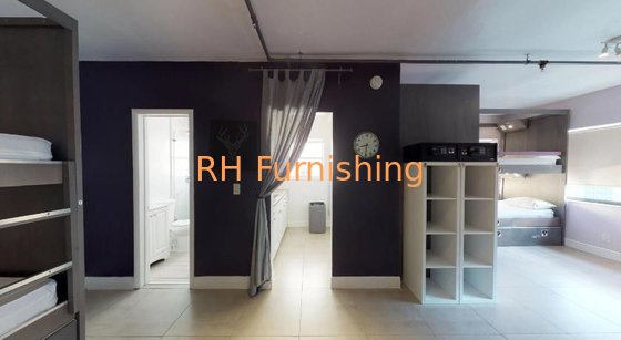 Ho Chi Minh Apartment space saving room furniture by Laminate wood bunk bed with storage drawers and wardrobe cabinets supplier