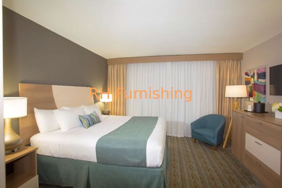 Thành phố Hải Phòng star hotel guestroom furniture for sale double bed with drawer cabinet made by laminate furniture supplier