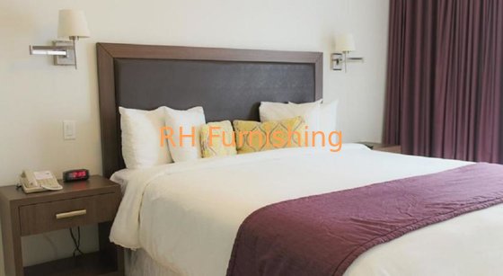 Hạ Long modern furniture for hotel interior bedroom set by HPL board and fabric sofa chair supplier