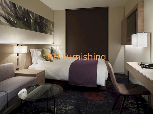 New Zealand hotel furniture supplier from China manufactuer for guestroom wood furniture bed with wall panel and Casagoo supplier