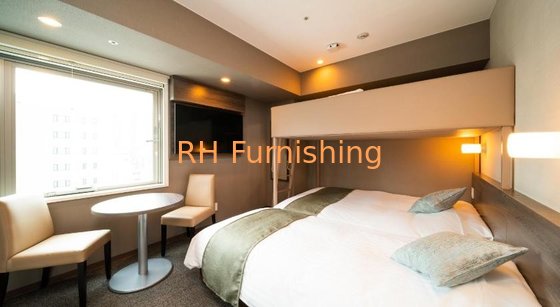 Tuvalu hotel apartment furniture small room furniture supplier by bunk bed with storage cabinet and seating sofa supplier