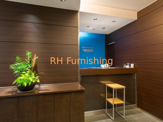 Newcastle hotel style apartment furniture laminate panel bed with side table and TV cabinet writing desk table supplier