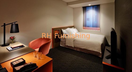 Darwin hotel style apartment samll space furniture by single bed with dining table and leather sofa chair supplier