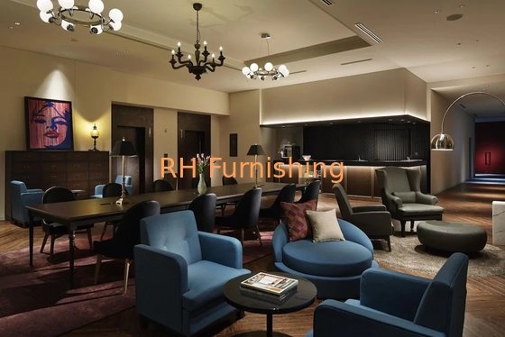 Darwin hotel style apartment samll space furniture by single bed with dining table and leather sofa chair supplier