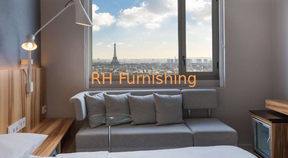 Algeria furniture supplier for Hotel interior design bedroom furniture melamine board bed with wardrobe and desk table supplier