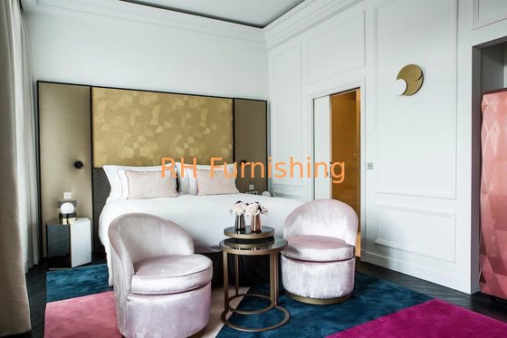 Angola furniture manufactuer from china by light luxury bedroom set Stainless steel table with lounge sofa chair supplier