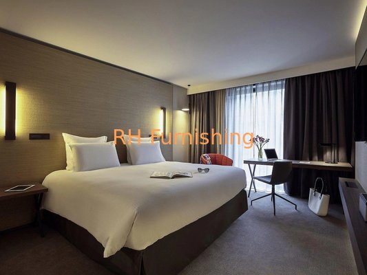 Burundi furniture wholeseller hotel inner furniture by laminate wall panel with side table and writing desk table supplier