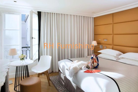 Cape Verde furniture agent from China for light luxury design leather headboard bed with sofa chairs and Custom cabinet supplier