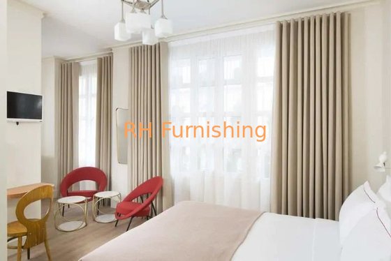 Ghana hotel style apartment design furniture from China for fabric upholstered bed and Custom table cabinet supplier