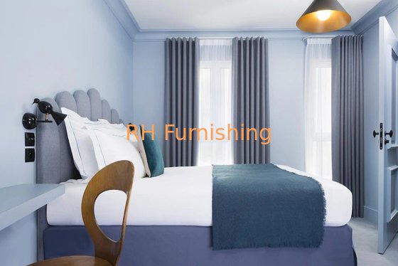 Ghana hotel style apartment design furniture from China for fabric upholstered bed and Custom table cabinet supplier