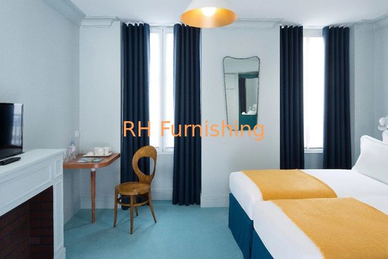 Ghana hotel style apartment design furniture from China for fabric upholstered bed and Custom table cabinet supplier