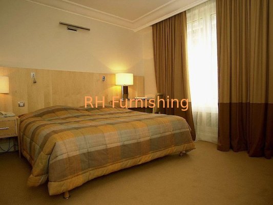 Comoros hotel style apartment furniture design of bedroom furniture set with Laminate wood TV cabinet and Living sofa supplier