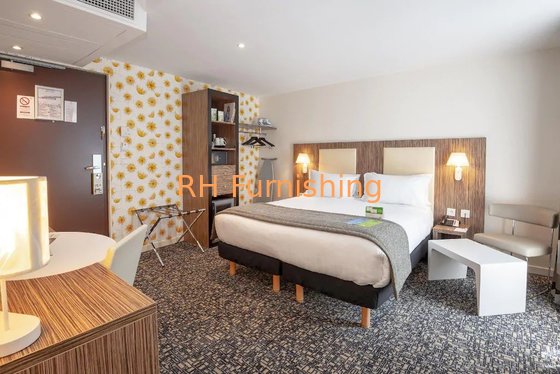 Côte d'Ivoire hotel furniture agent from China factory for hotel room bed sets with TV cabinet and lounge sofa chairs supplier
