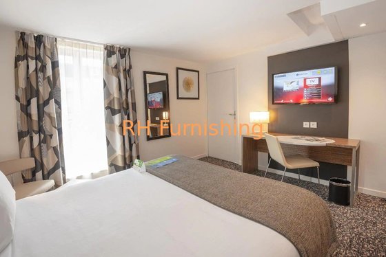Côte d'Ivoire hotel furniture agent from China factory for hotel room bed sets with TV cabinet and lounge sofa chairs supplier