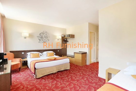 Kenya apartment hotel design furniture from China factory by Laminate bedroom sets with cabinet and Loveseat sofa chairs supplier