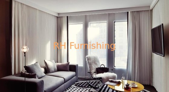 Libya new hotel furniture manufactuer from China for bedroom set of upholstered bed and wood wardrobe cabinet with Loung supplier