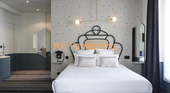 Mali furniture supplier from China for cheap hotel bedroom furniture set with wall panel decoration and wardrobe buffet supplier