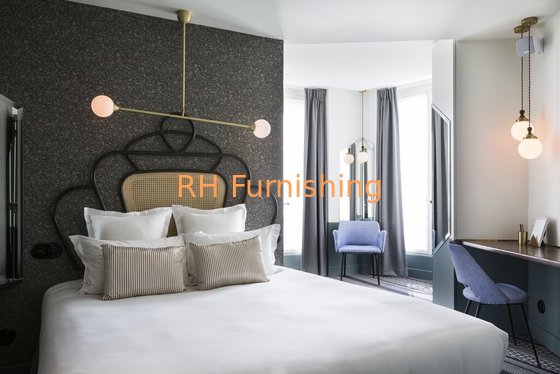 Mali furniture supplier from China for cheap hotel bedroom furniture set with wall panel decoration and wardrobe buffet supplier