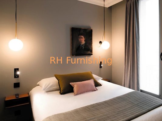 Mozambique hotel interior design from China furniture factory for Bedroom wood furniture with luggage table and sofa cha supplier