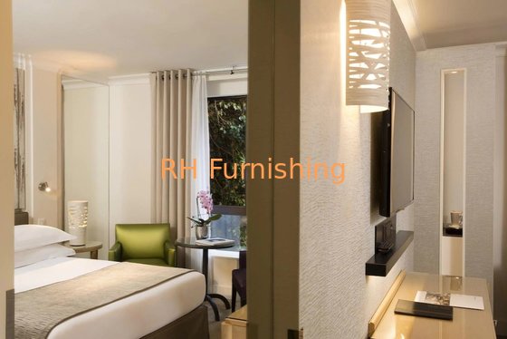 South Africa hotel interior furniture from China factory for guestroom bed set with sofa in leather upholstered and wood supplier