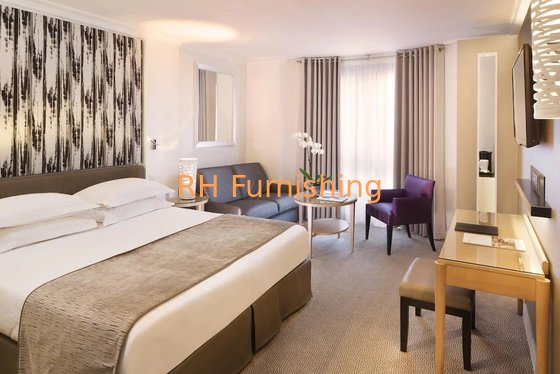 South Africa hotel interior furniture from China factory for guestroom bed set with sofa in leather upholstered and wood supplier