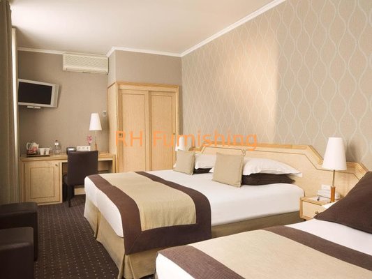 Abuja luxury hotel innerr furniture supplier of bedroom set with in wall wardrobe cabinet and desk table fabric chair supplier