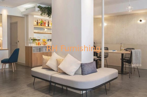 South Africa hotel style apartment interior design by China agent for leather bed with dining chair and wood desk table supplier