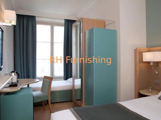 Sierra Leone hotel furniture supplier from China for double bedroom set with fabric headboard and office desk table supplier