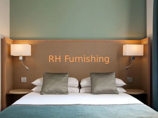 Sierra Leone hotel furniture supplier from China for double bedroom set with fabric headboard and office desk table supplier
