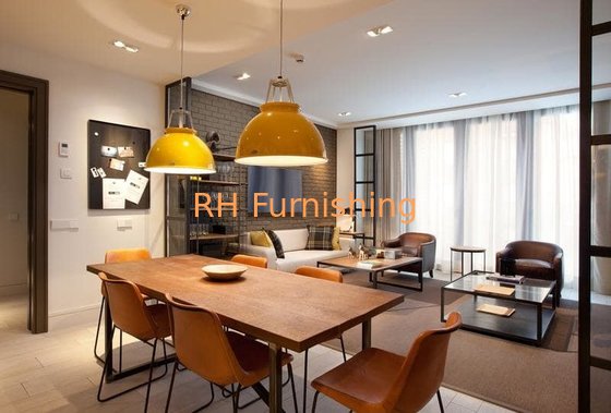 Sudan hotel furniture liquidators from China manufactuer Italy design leather bed with metal side table and dining table supplier