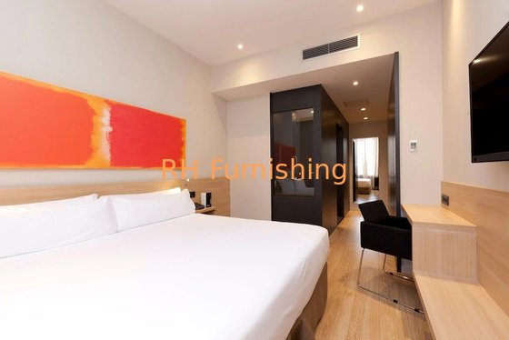 Tanzania Dodoma hotel style apartment of laminate bed set furniture with wardrobe and TV cabinet luggage stand supplier