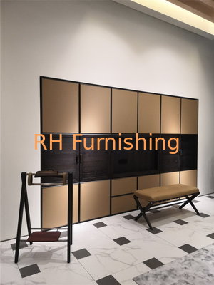 Italy design of Dresser with Mirror by Oak wood table in Pure painting and Smart storage drawers leather belt decorative supplier