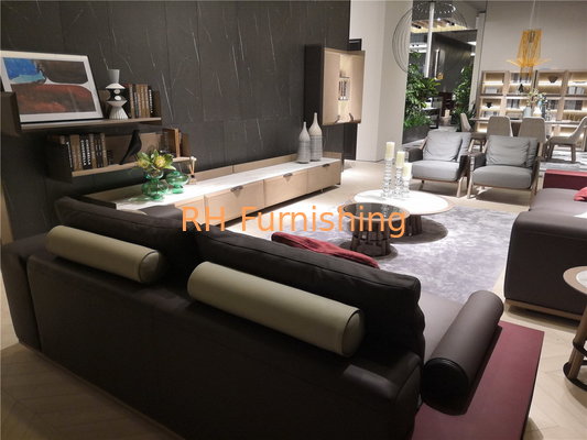 Italy design furniture of Paired Coffee End table in Round shape used by Hand made Oak wood with White snow marble stone supplier