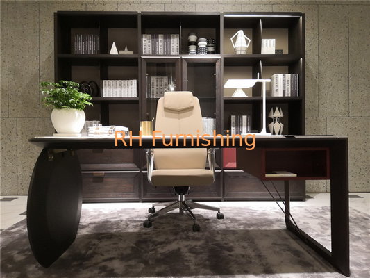 Italy designer furniture of Writing desk table Home office furniture Study room Reading table used Oak wood with marble supplier