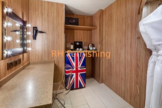 Leather upholstered Headboard Bed with Modern nightstand and in-wall Wardrobe closet cabinets Leisure fabric sofa chair supplier