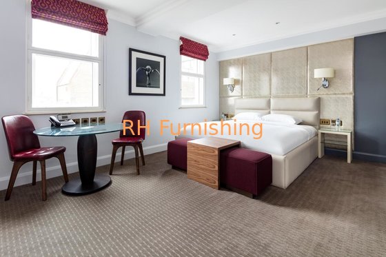 Leather upholstered Headboard Bed with Modern nightstand and in-wall Wardrobe closet cabinets Leisure fabric sofa chair supplier