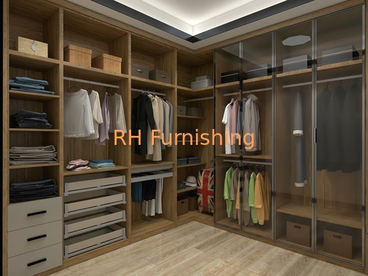 Pantry Cabinet Modern Panel Furniture Storage Cabinet Fitted Wardrobes System Closet Factory From RH Furnishing supplier